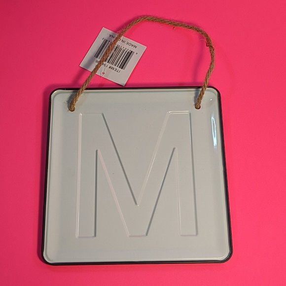 Wall Decor | Metal Monogram With Rope Letter M New | Poshmark